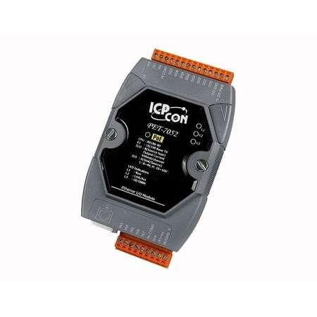 Icp Das 8 channel Digital Input and 8 channel Digital Output with 32-bit Counters PoE Mod PET ...